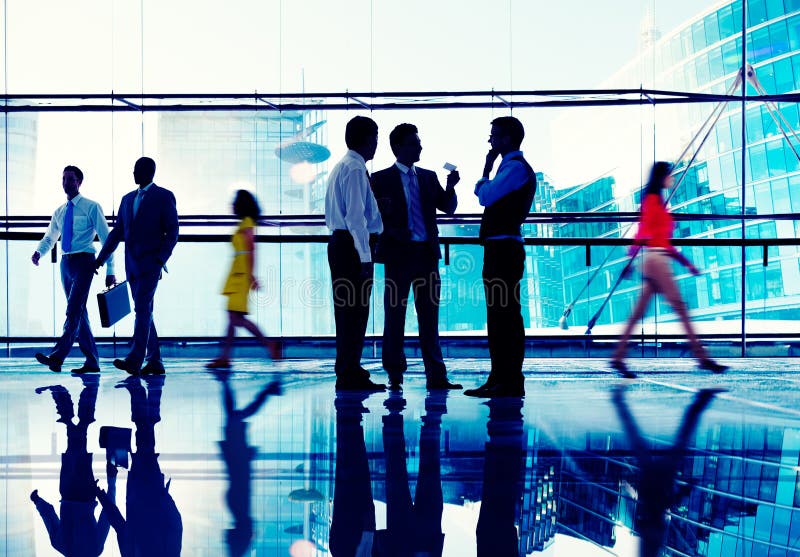 Corporate Business Team Connection Discussion Working Concept Stock ...