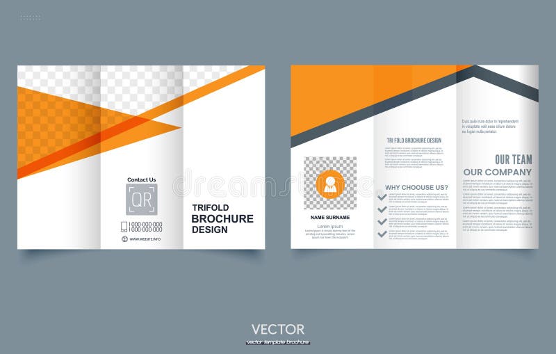 Corporate Business Trifold Brochure Template. Brochure Design, Brochure ...