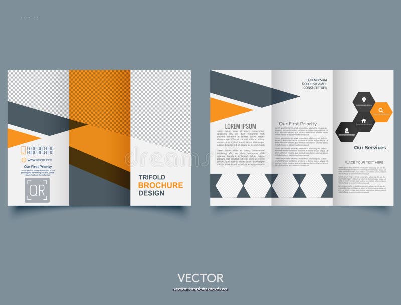 Corporate Business Trifold Brochure Template. Brochure Design, Brochure ...