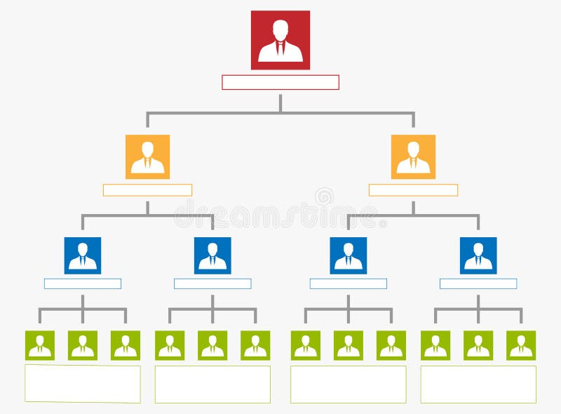 Corporate Chart in Business Stock Vector - Illustration of manager ...