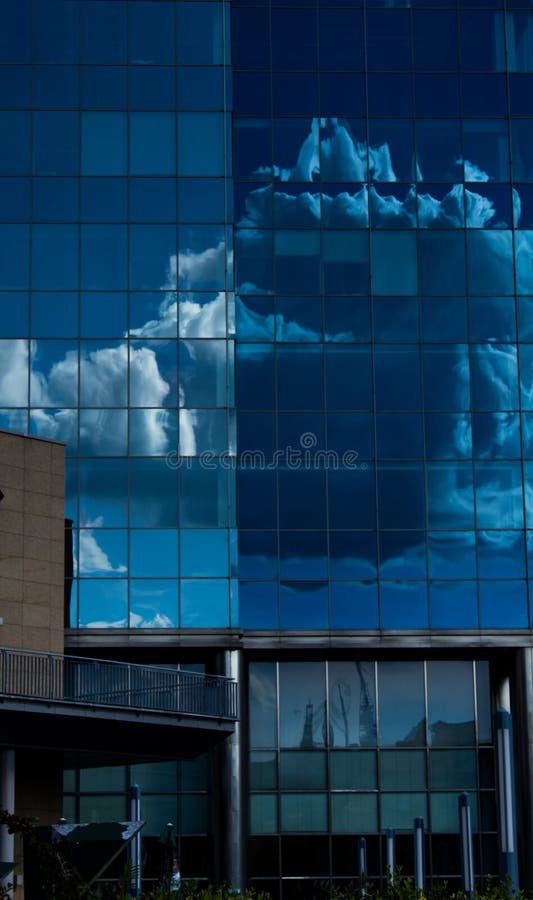 Corporate cloud reflection stock image. Image of cityscape - 47139303