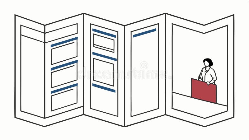 Brochure Person Sitting, Vector Design Corporate Communication Layout ...
