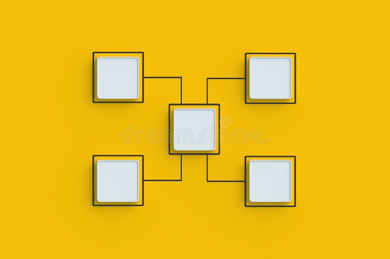 Corporate Communication. Scheme Made from Empty Buttons Stock ...