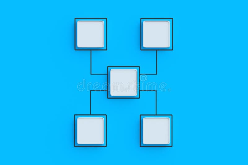 Corporate Communication. Scheme Made from Empty Buttons Stock ...