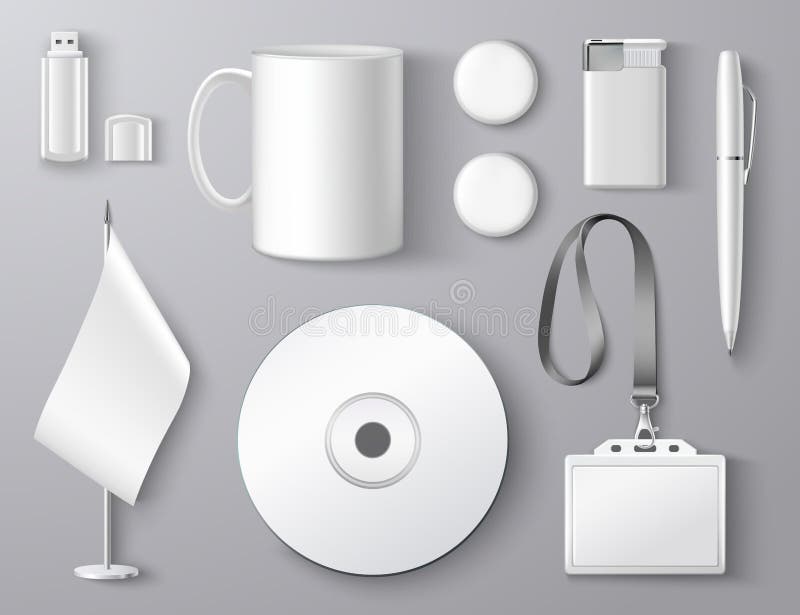 Corporate Company Merchandise Design Set Stock Vector - Illustration of ...