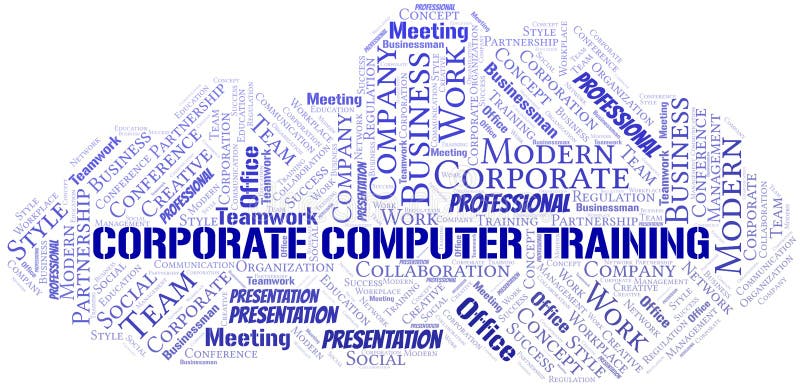 Computer Training Room Word Cloud. Stock Illustration - Illustration of ...