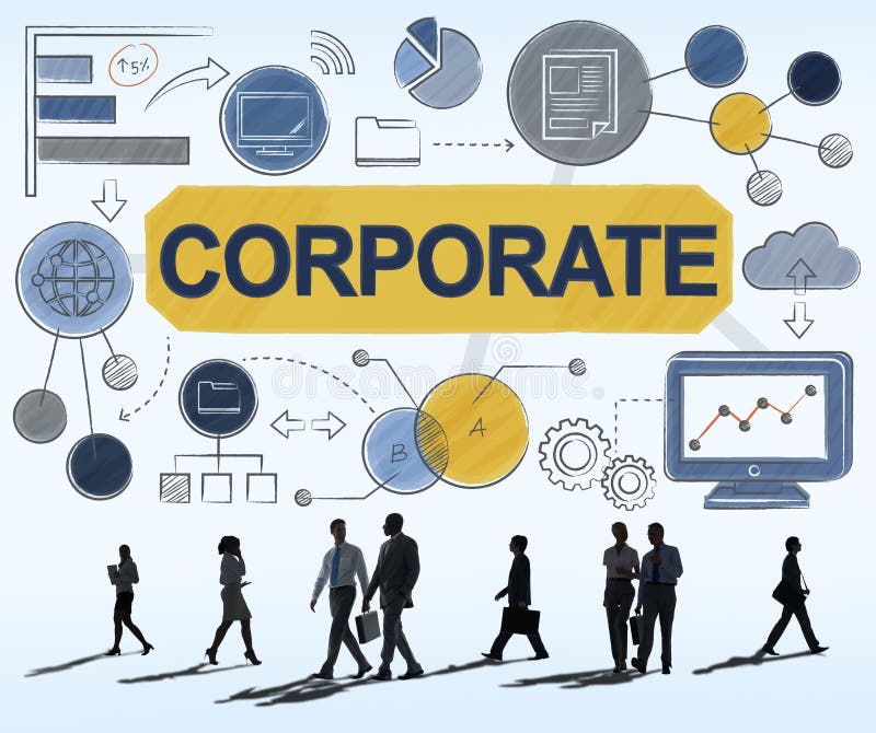 Corporate Connection Collaboration Teamwork Concept Stock Photo - Image ...