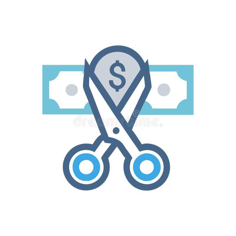 Corporate Cost Cutting Strategies Icon Stock Vector - Illustration of ...