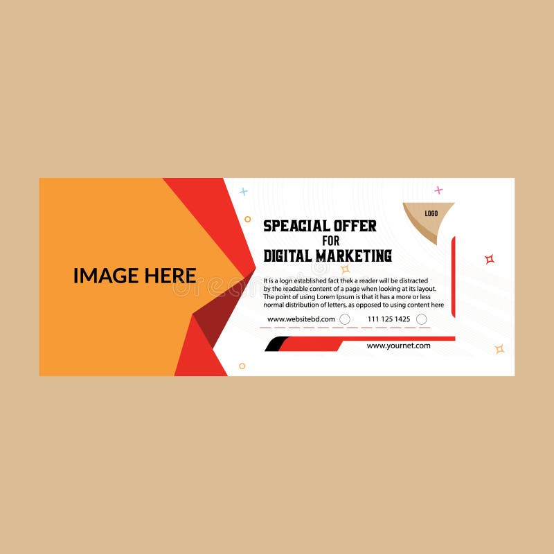 Corporate Creative Bannerwith Illustration. Stock Vector - Illustration ...