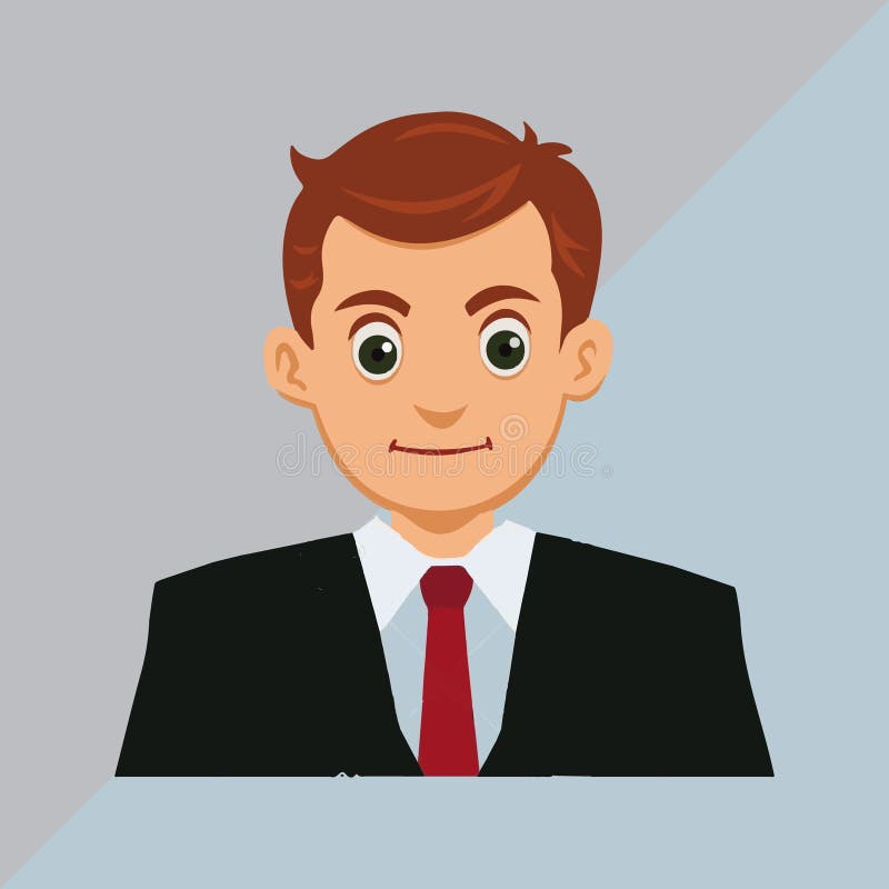 Corporate Creative Cartoon with Illustration Stock Illustration ...