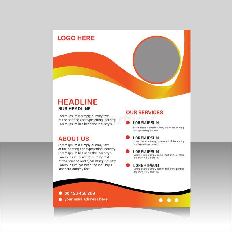 Corporate Creative Colorful Business Flyer Template Design Stock Vector ...