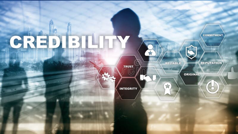 Corporate Credibility Improvement Concept. Multiple Exposure, Mixed ...