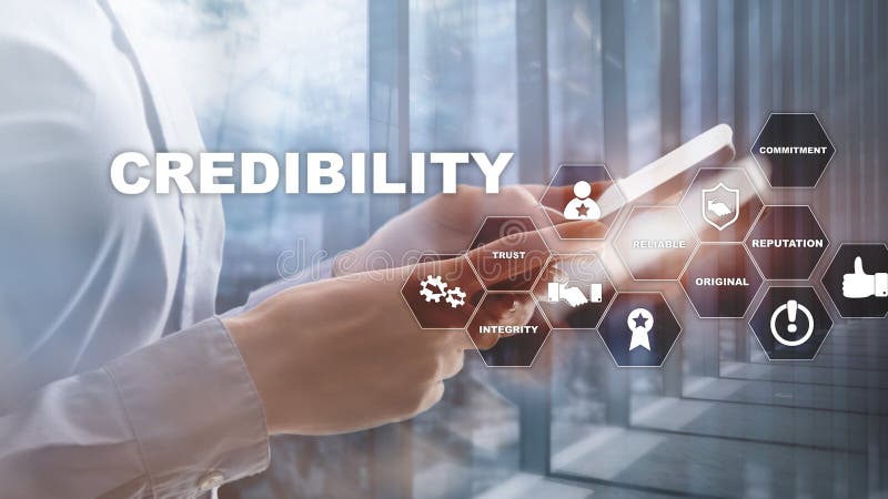 Corporate Credibility Improvement Concept. Multiple Exposure, Mixed ...