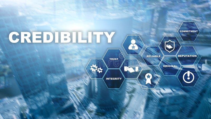 Corporate Credibility Improvement Concept. Multiple Exposure, Mixed ...