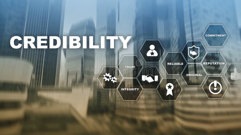 Corporate Credibility Improvement Concept. Multiple Exposure, Mixed ...