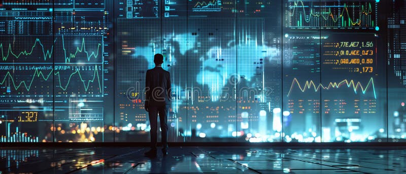 Corporate Data Streams Alive on Monitors Charting the Ebb and Flow of ...