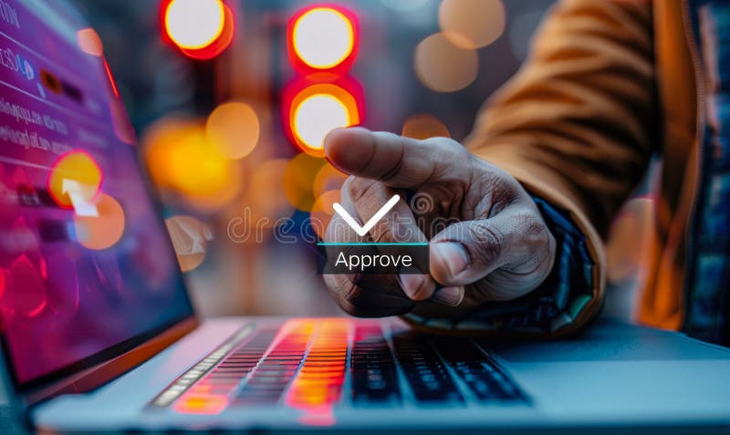 Corporate Decision-Maker Utilizing Digital Approval Process Interface ...