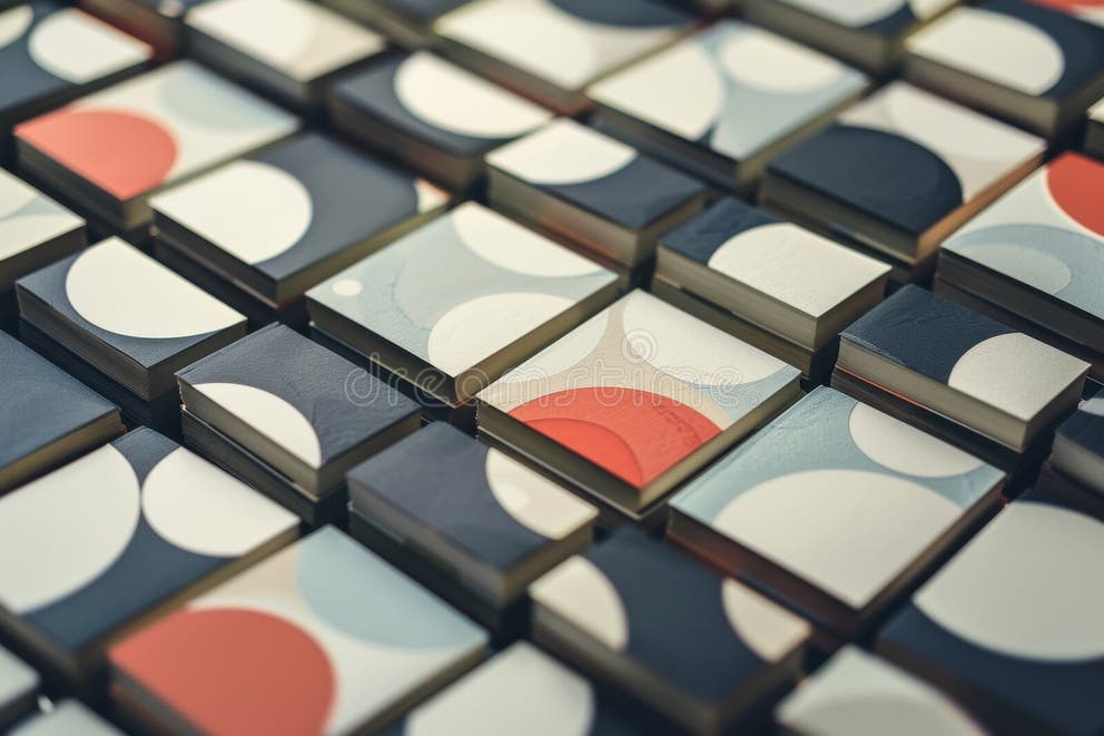 Corporate Design Featuring a Repetitive Layout Pattern. Stock ...