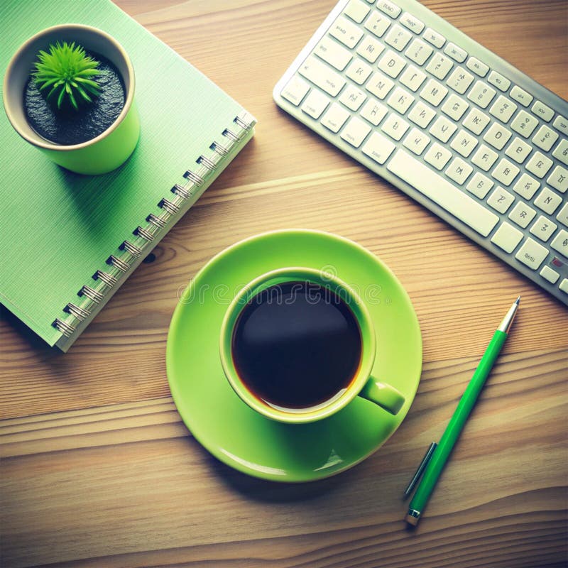 Corporate Desk with Office Image - Professional Office Setup ...