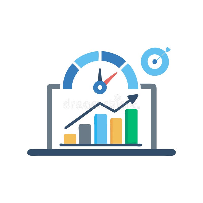 Corporate Development Metrics Icon Stock Vector - Illustration of ...