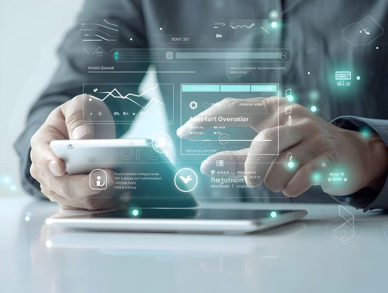 Corporate Digital Payment Transactions on Tablet or Smartphone ...