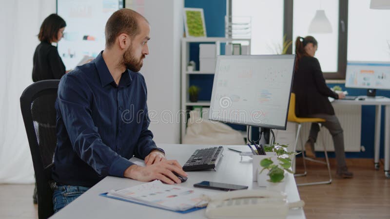Corporate Employee Taking Notes for Project Planning Stock Photo ...