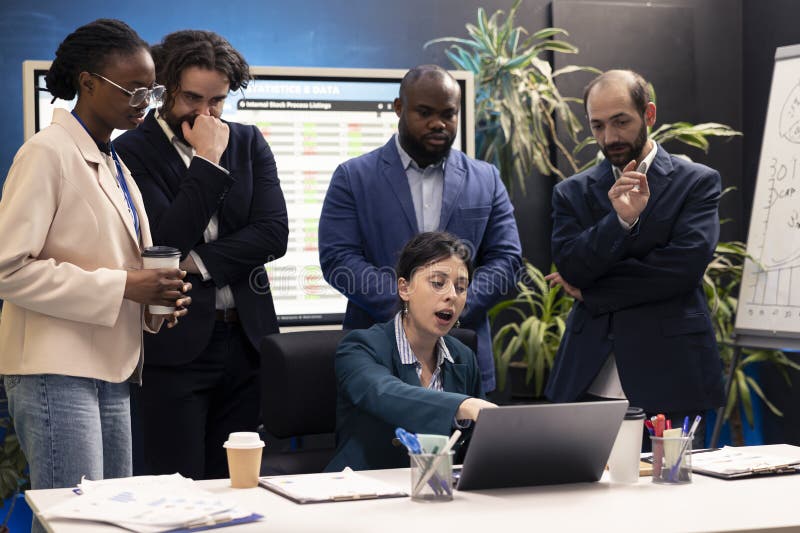 Corporate Employees Enduring Verbal Abuse from Their Team Leader Stock ...