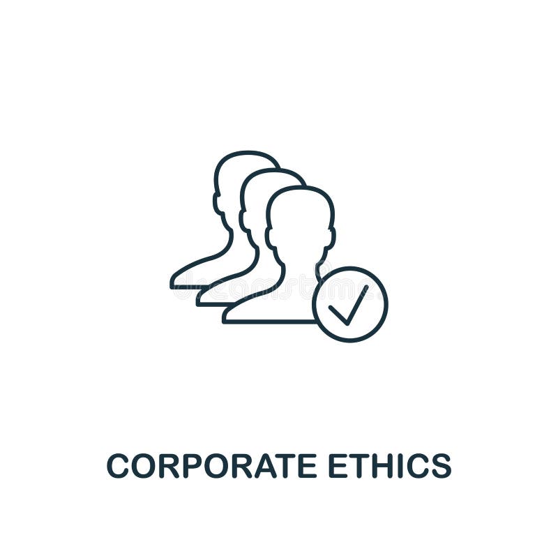 Ethics Icon. Simple Element from Regulation Collection Stock Vector ...
