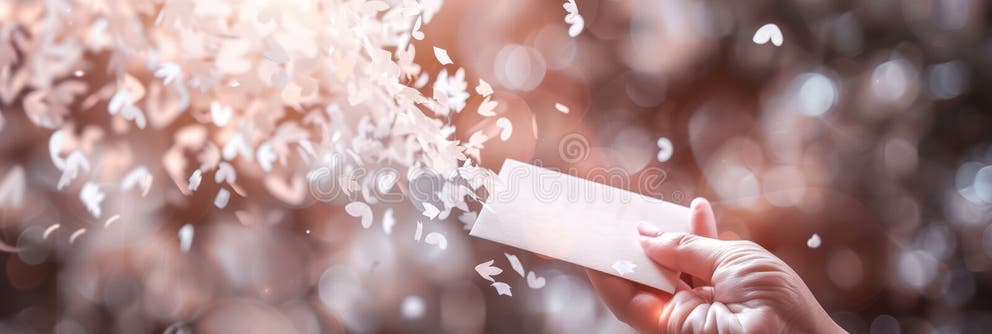 Corporate Event Success Certificate Held in Confetti Explosion with ...