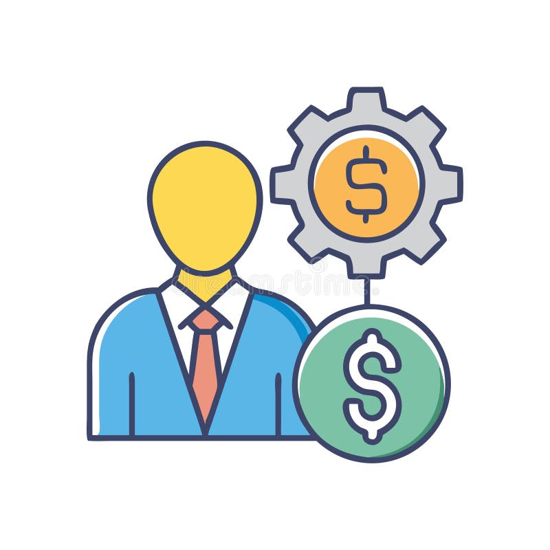 Corporate Executive Salary Icon Design Stock Vector - Illustration of ...