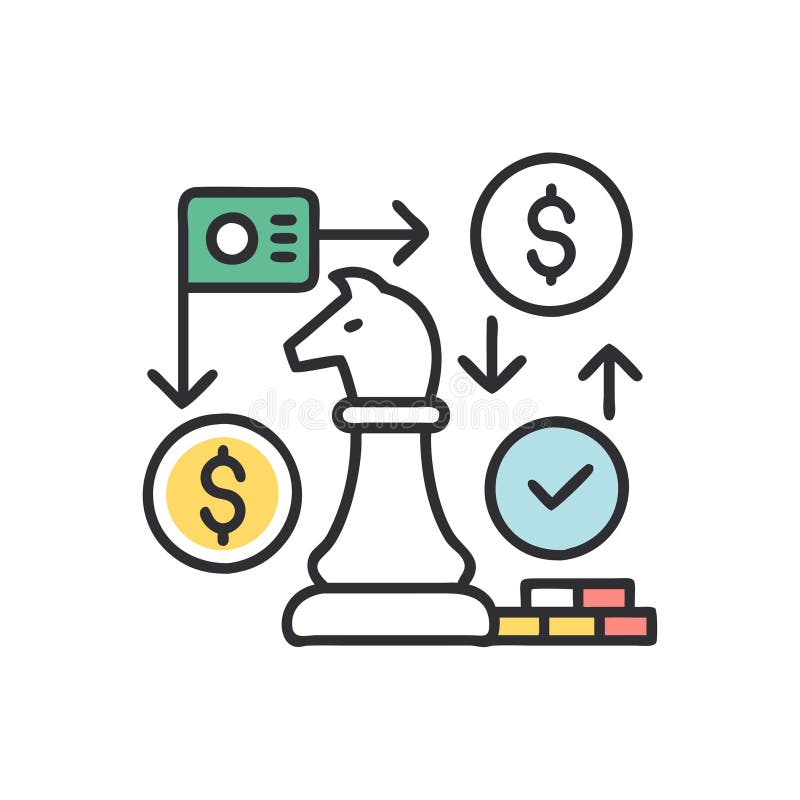 Corporate Finance Strategy Icon Stock Vector - Illustration of ...