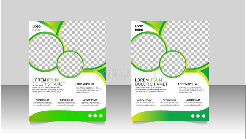 Corporate Business Flyer Design Layout Vector Template in A4 Stock ...