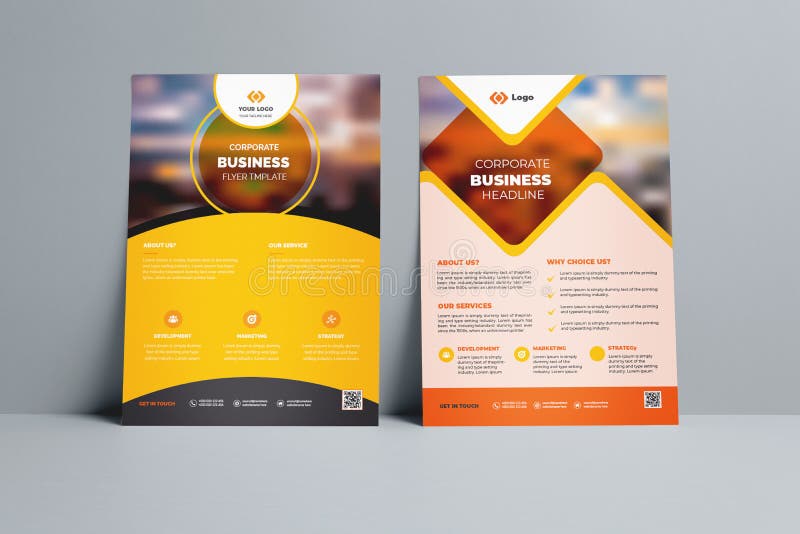 Corporate Business Flyer Design Template Concepts Adept for ...
