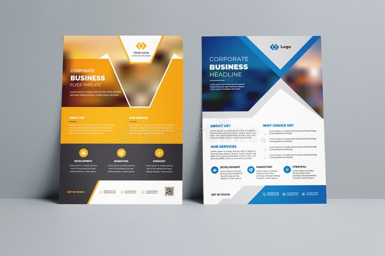 Corporate Flyer Design Template Concepts Adept for Multipurpose ...