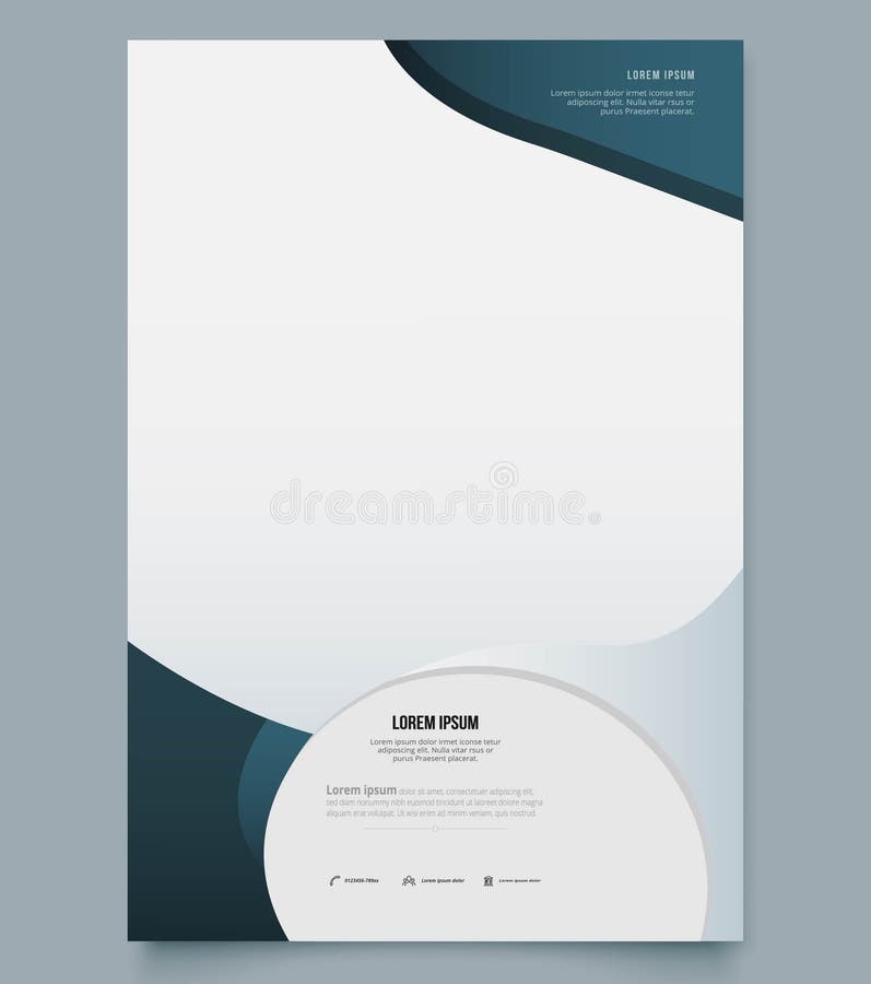 Corporate Flyer Template with Special Design Stock Vector ...