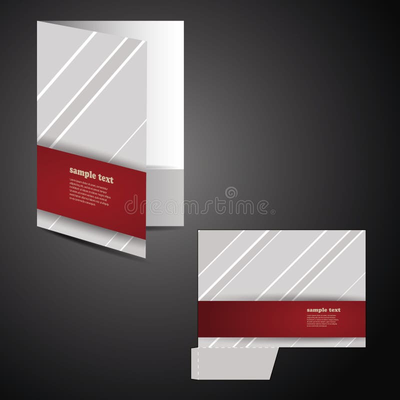 Corporate folder design stock vector. Illustration of gray - 28568523