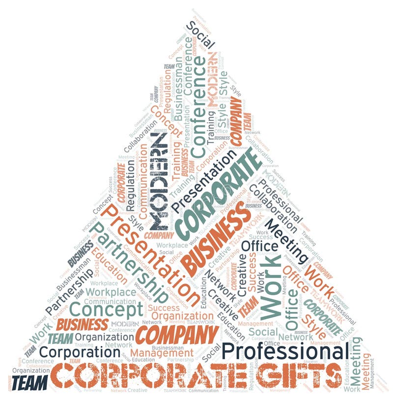 Corporate Gifts Vector Word Cloud, Made with Text only. Stock ...