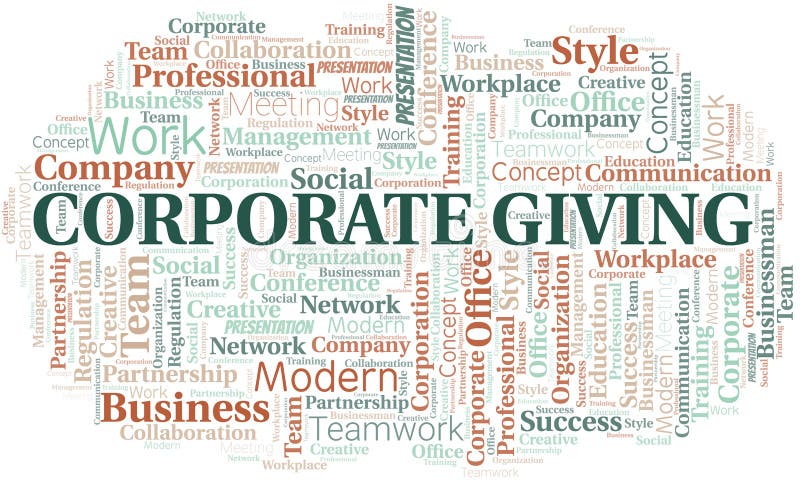 Corporate Giving Vector Word Cloud, Made with Text only. Stock ... Corporate Giving Vector Word Cloud, Made with Text only. Stock ...