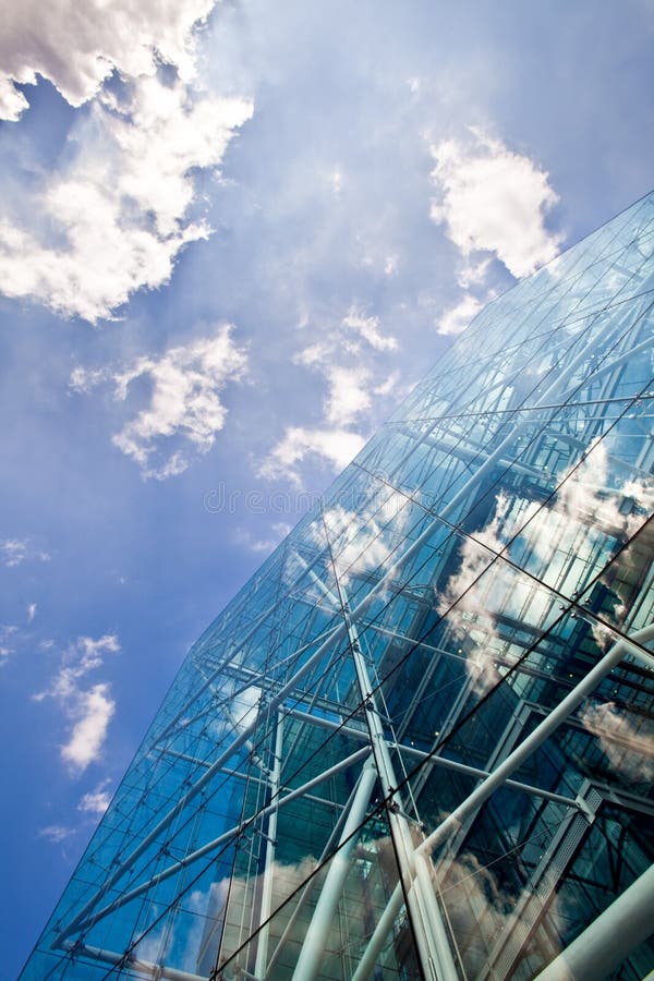 Glass And Steel Roof Structure Stock Photo - Image of metal, alberta ...