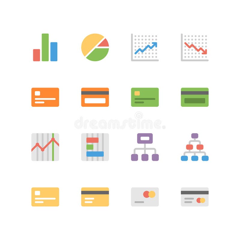 Corporate Governance Vector Flat Icon Set Stock Vector - Illustration ...