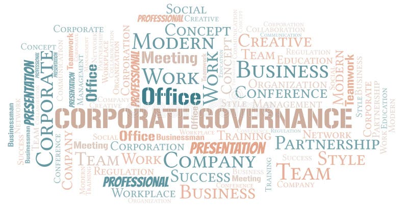 Governance Word Cloud stock vector. Illustration of stakeholders ...