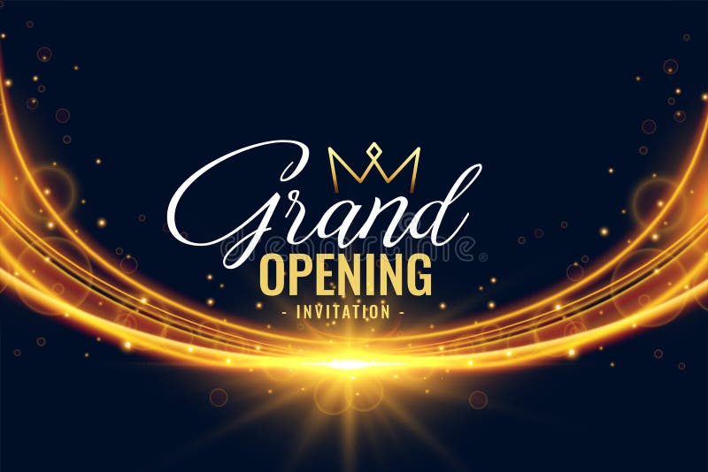 Corporate Grand Opening Ceremony Background with Shiny Light Effect ...