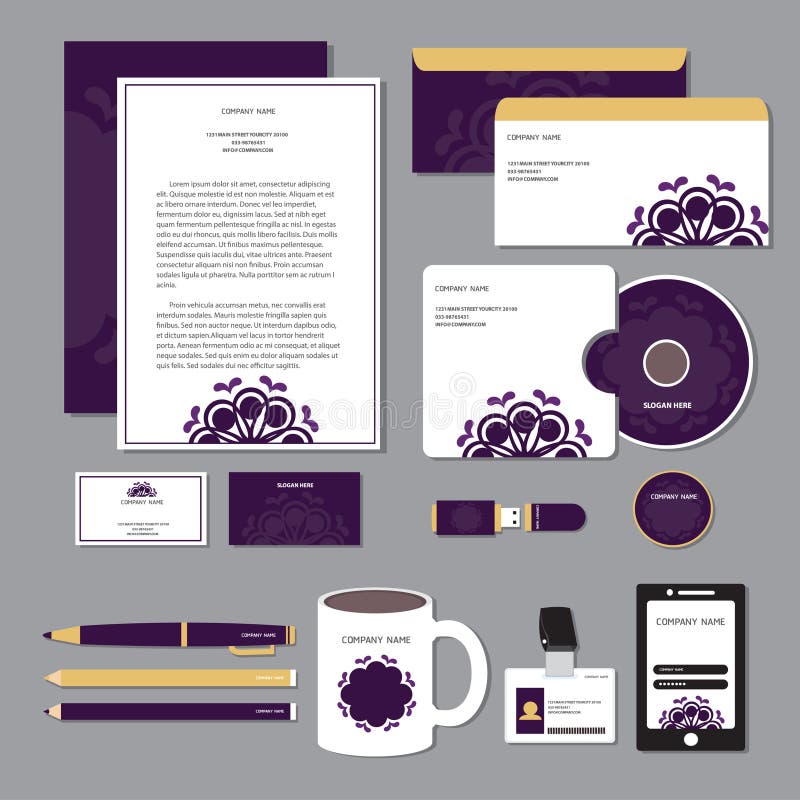 Corporate Identity Designs. Vector Illustration Decorative Background ...