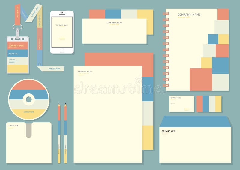 Corporate Identity Designs. Vector Illustration Decorative Background ...