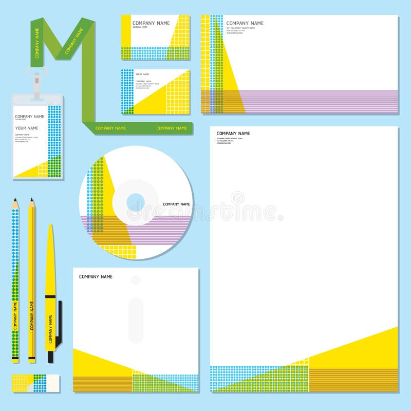 Corporate Identity Designs. Vector Illustration Decorative Background ...