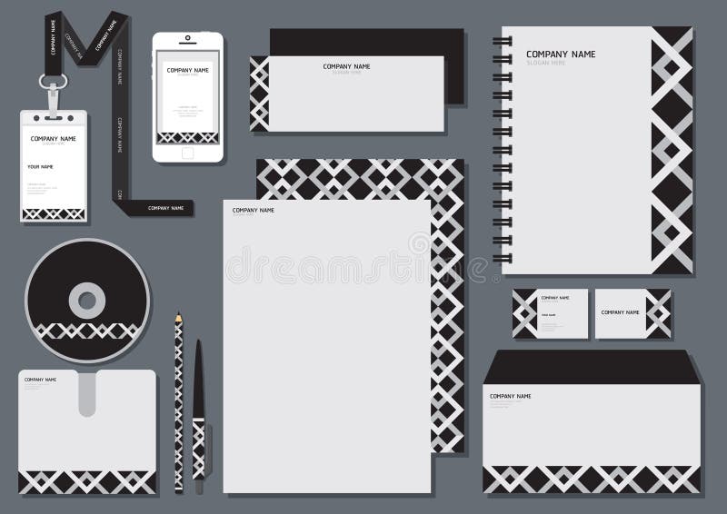 Corporate Identity Designs. Vector Illustration Decorative Background ...