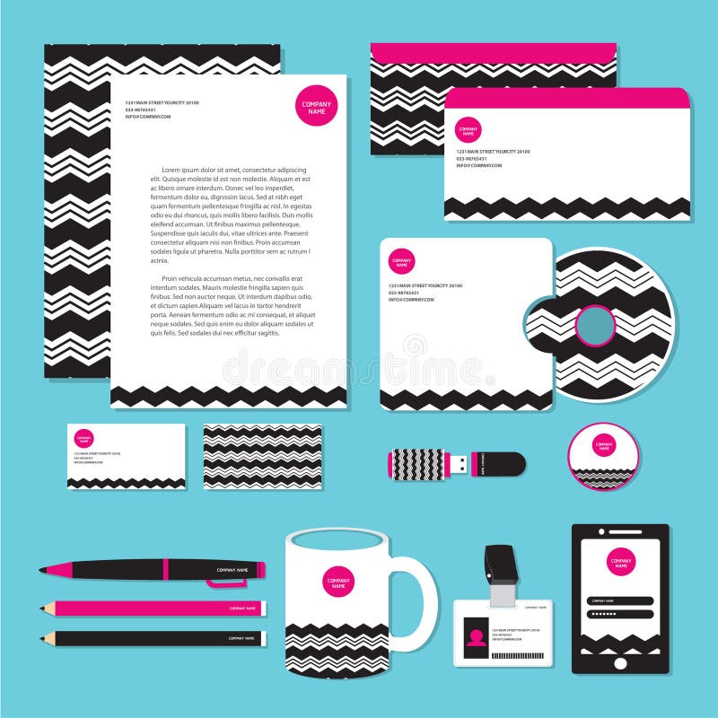 Corporate Identity Designs. Vector Illustration Decorative Background ...