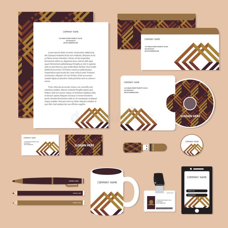 Corporate Identity Designs. Vector Illustration Decorative Background ...