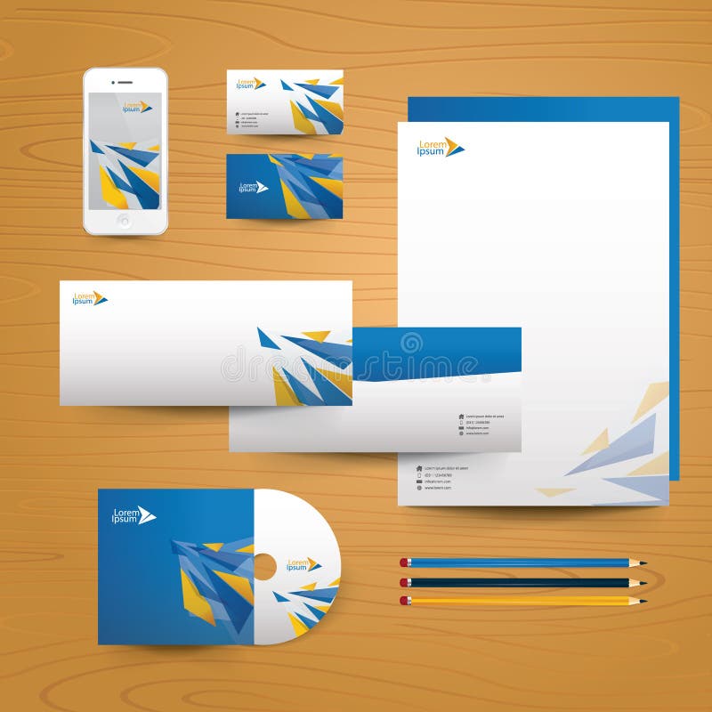 Corporate Identity Elements. Vector Illustration Decorative Design ...