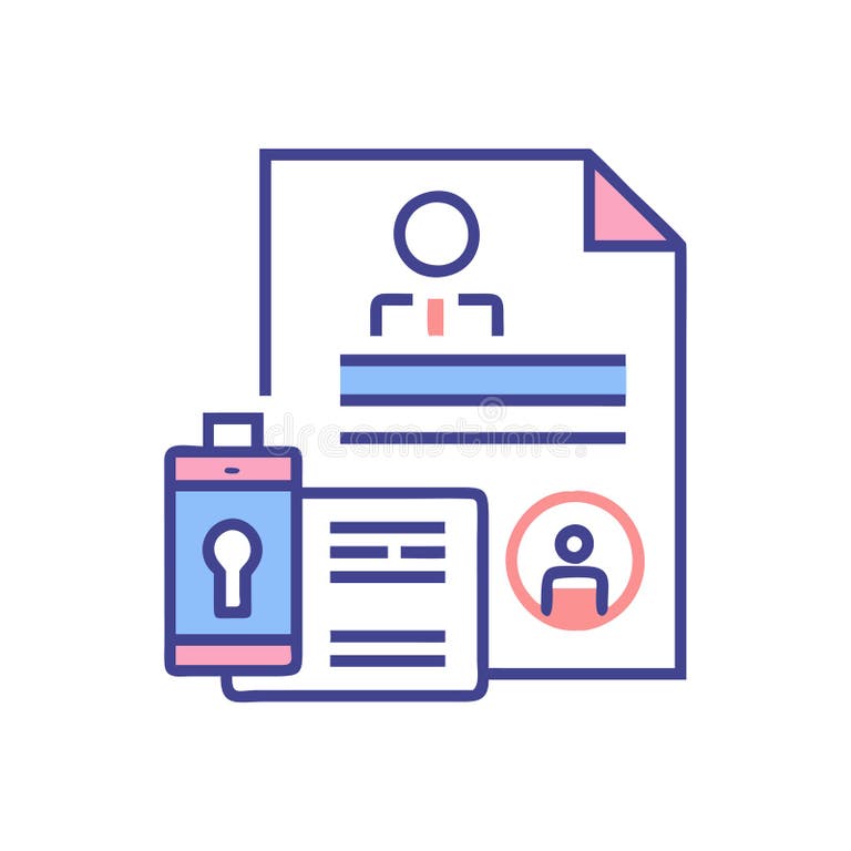 Corporate Identity Icon stock vector. Illustration of identity - 352797713